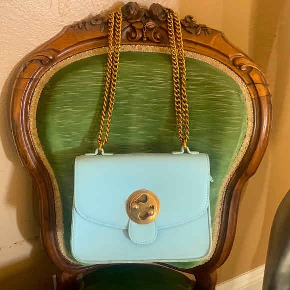 Roman | Bags | Roman Baby Blue Chain Bag | Poshmark